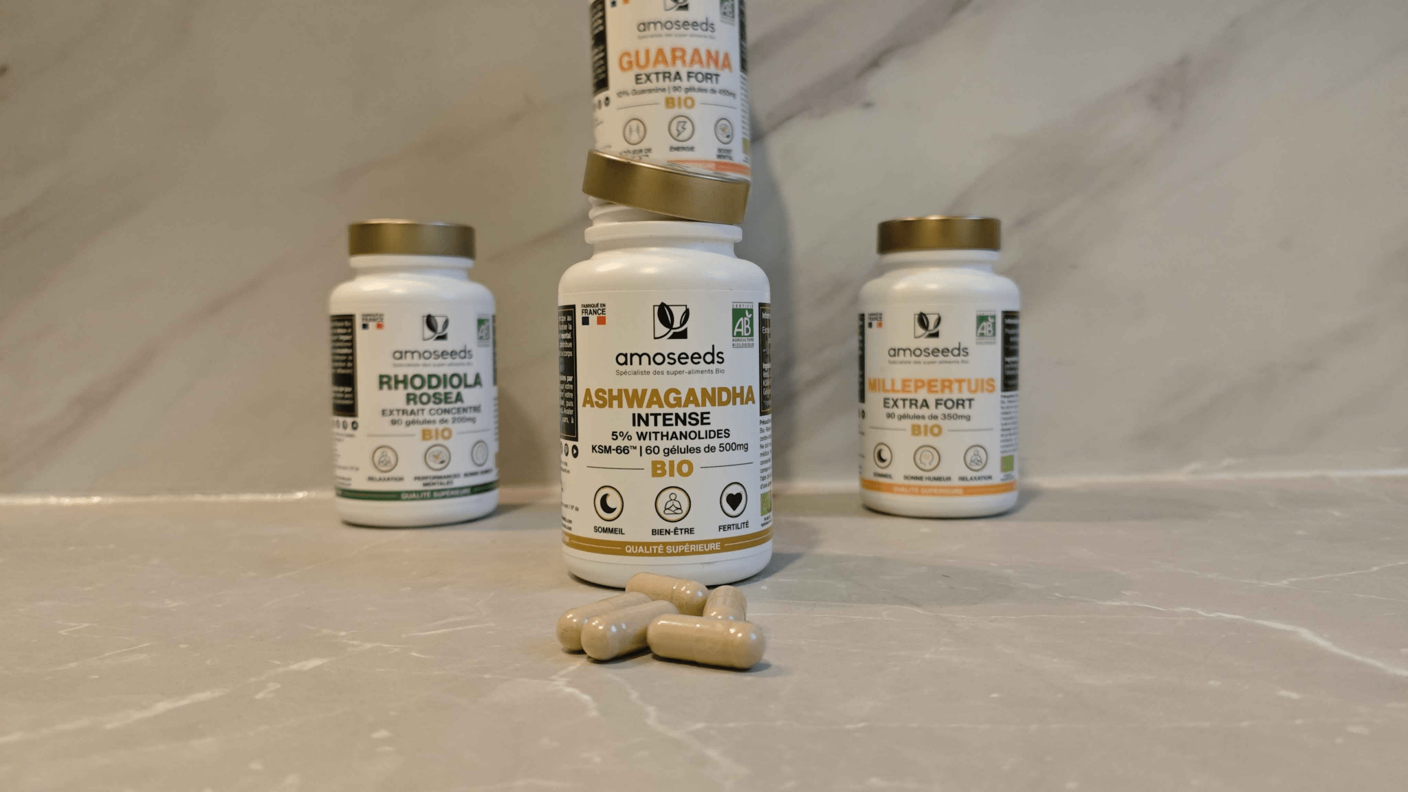 Avis Ashwagandha Amoseeds : mon test du KSM-66 Bio en 2026